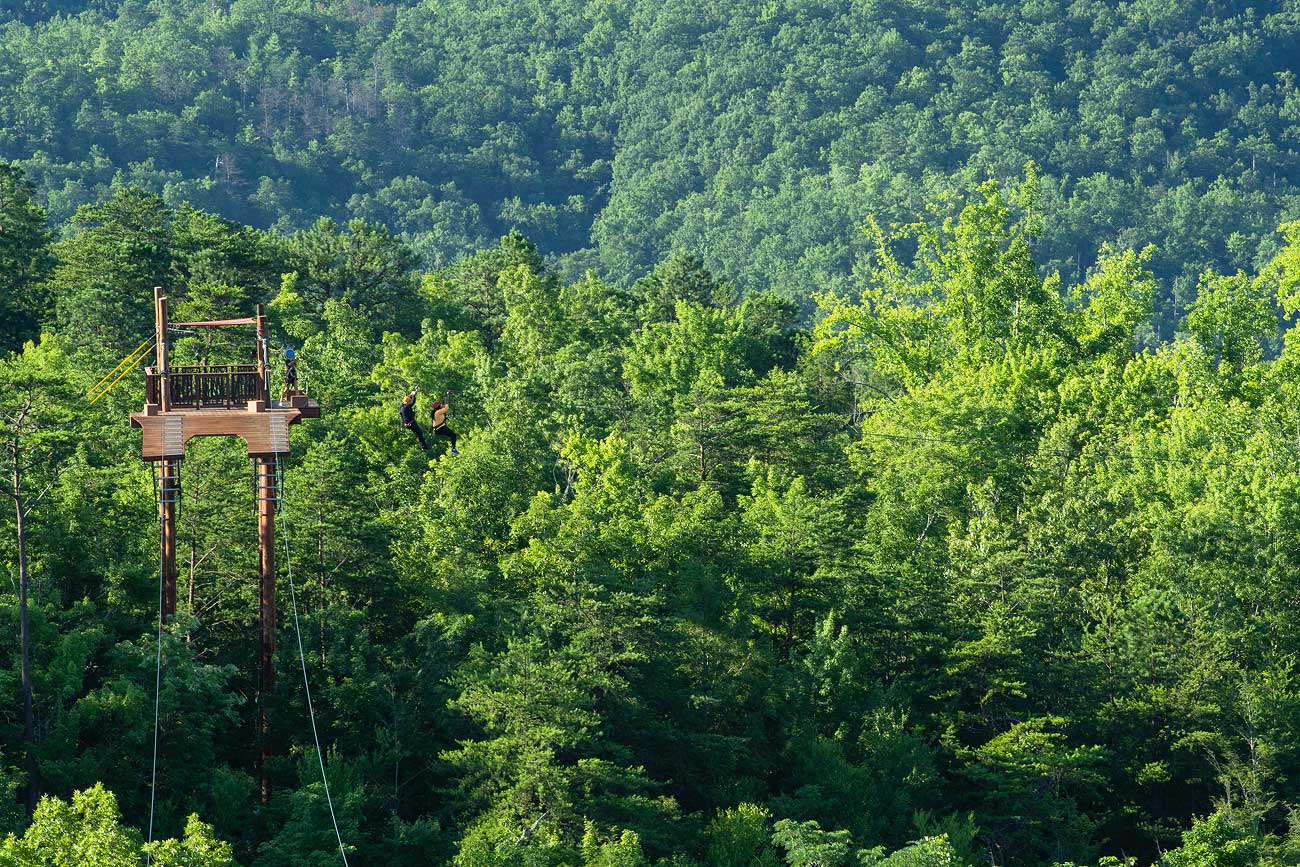 Zipline Gatlinburg & Pigeon Forge | CLIMB Works Smoky Mountains
