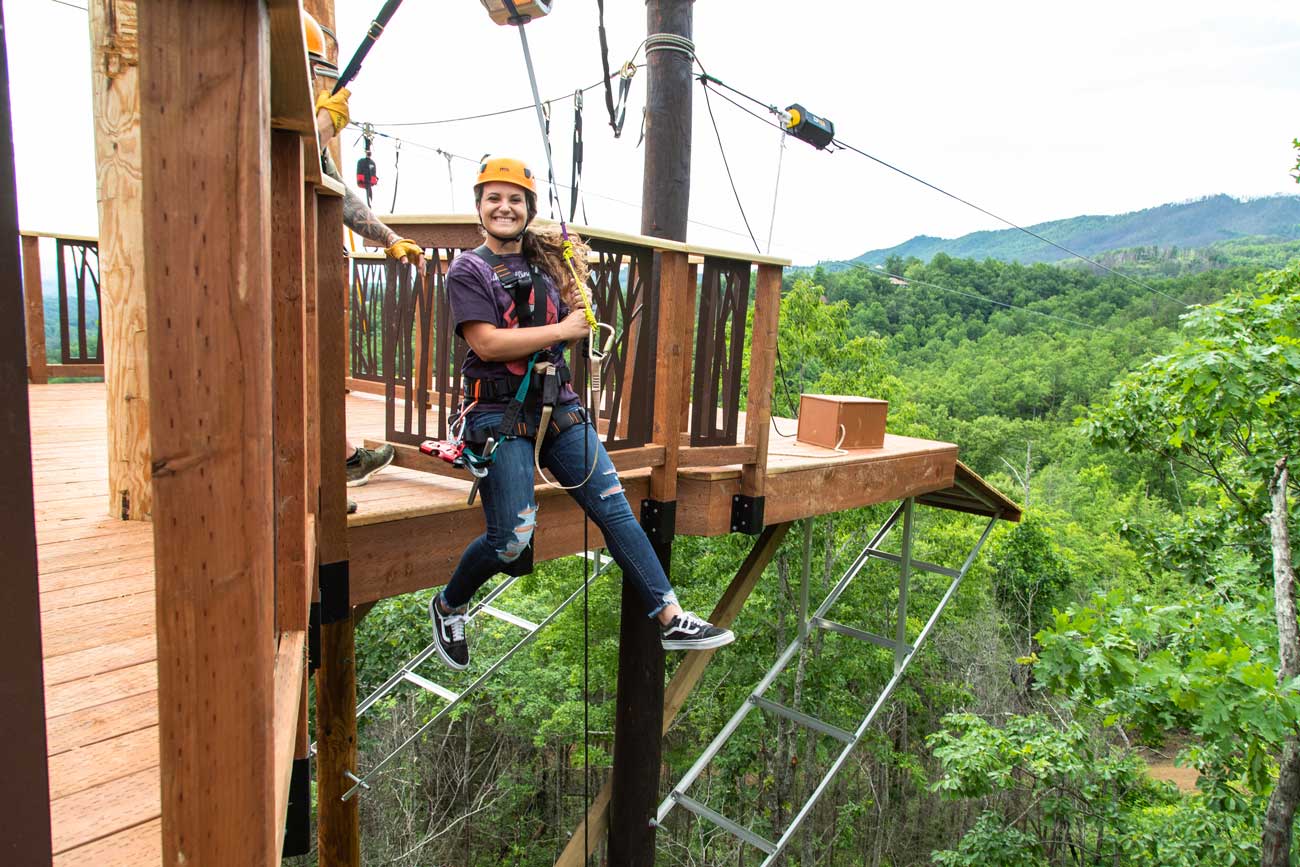 Zipline Gatlinburg & Pigeon Forge | CLIMB Works Smoky Mountains